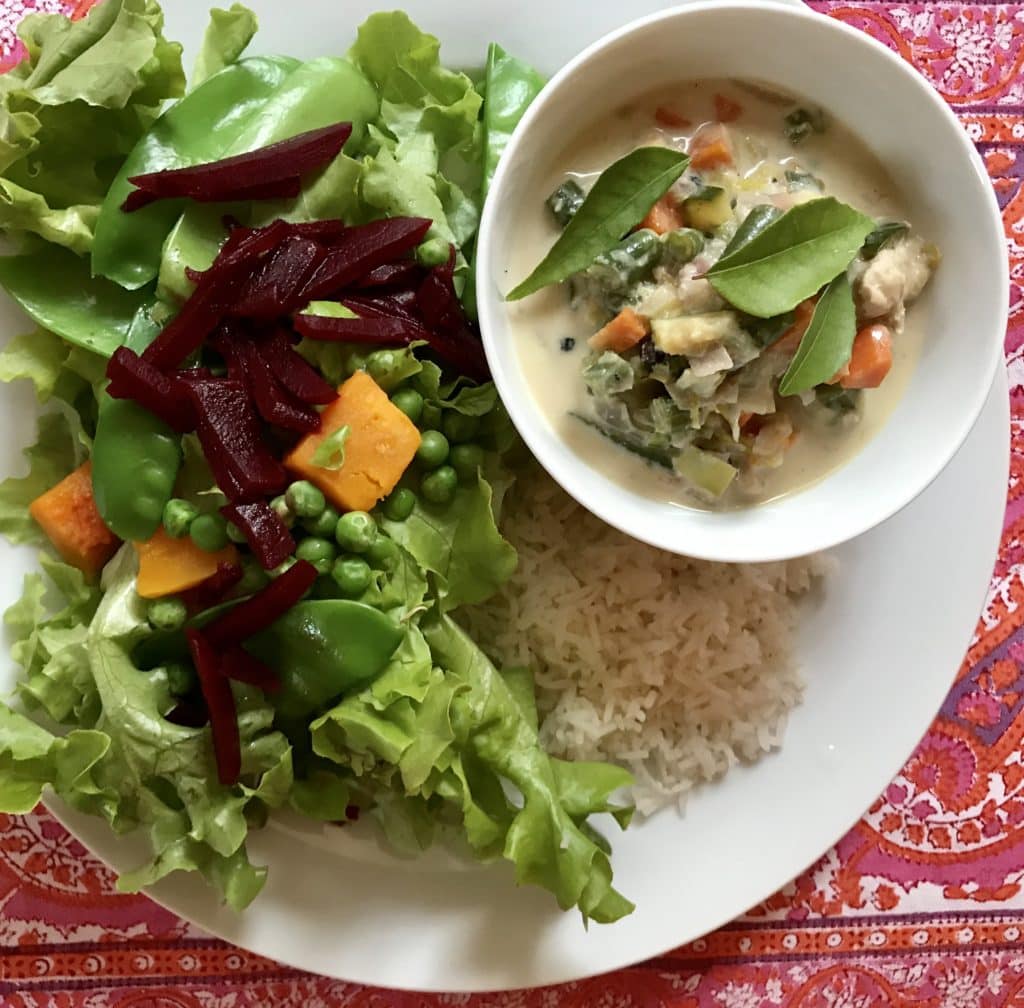 Chicken Vegetable Stew from Kerala South India in Syrian Christian Style